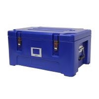 China Cold Drinks 25L Insulated Food Transport Box Smooth Rotational Stackable Transport Box for sale