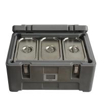 China 25L Food Tray Carrier Thermal Insulation Top Loading Pan Carriers Catering Marble for sale