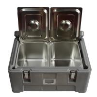 China 25L Food Tray Carrier Thermal Insulation Top Loading Pan Carriers Catering Marble for sale