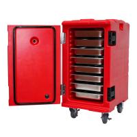China 120L LLDPE Insulated Pan Carrier Red Insulated Food Pan Customized for sale