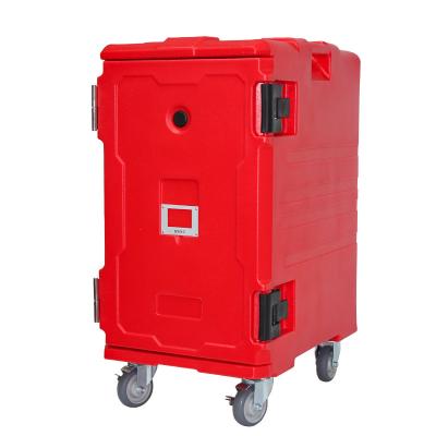 China 120L LLDPE Insulated Pan Carrier Red Insulated Food Pan Customized for sale