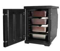 China 640mm Stackable Food Pan Carrier EPP Front Loading 3.6kg Pan Carriers Catering 6 Layers for sale
