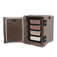 China 6 Layers Hot Food Pan Carrier 90Ltr  For Dark Coffee for sale