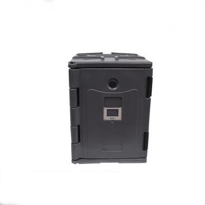 China PU Foam Insulated Sheet Pan Carrier 6 Layers Dark Grey Insulated Food Transport Box for sale
