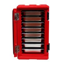 China 120L Outdoor Insulated Pan Carrier Red 8 Layers Thermal Pan Carrier for sale