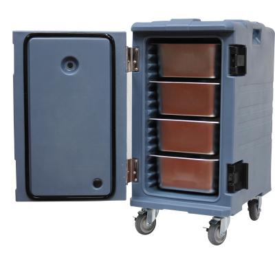 China Plastic 120L Insulated Pan Carrier Commercial Insulated Food Pan Carrier Navy White for sale