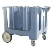 China Commercial Restaurant Dish Caddy Kitchen Plate Storage Tolley Cart  10 Inches for sale