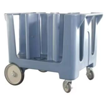 China Commercial Restaurant Dish Caddy Kitchen Plate Storage Tolley Cart  10 Inches for sale