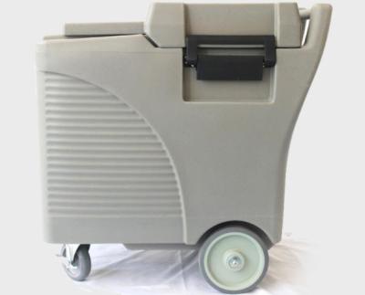 China Insulated Plastic Ice Transport Cube Storage Box Ice Caddy Cart 125L UV-resistant for sale