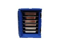 China Door To Door Shipment Insulated Front Loading Food Pan Carriers With Ice Block for sale