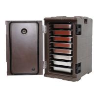 China Thermal Box Insulated Food Pan Carrier 120L Dark Coffee For Group Catering Companies for sale