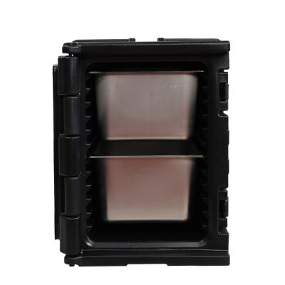 China Commercial Food Warmer Thermal Hot Box Ultra Insulated Food Pan Carrier Container With Dolly for sale