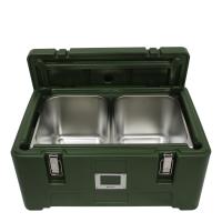 China Factory Directly Sale 30L Insulated Food Transport Containers Hot Food Transport Container Green for sale