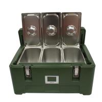 China Factory Directly Sale 30L Insulated Food Transport Containers Hot Food Transport Container Green for sale