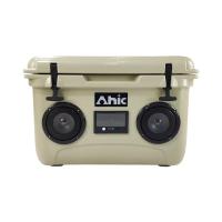 China 48QT Custom Branded 45L Premium Hard Music Cooler Box PE Thermal Insulated Portable Cooler For Outdoor Food  Factory Hard Rotomolded Cooler Box With Speaker for sale