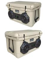 China 32LBS 45L Durable Hard Cooler Box With  Built-In Bluetooth Speaker For Outdoor Adventures for sale