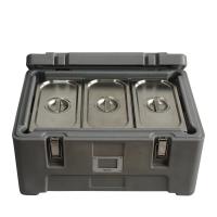 China Factory Supply 30L PU Foam Catering Restaurant Keep Warm Thermal Transport Container Top Loading Food Pan Carrier For Fast Delivery for sale