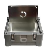 China Factory Supply 30L PU Foam Catering Restaurant Keep Warm Thermal Transport Container Top Loading Food Pan Carrier For Fast Delivery for sale