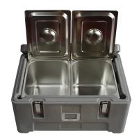 China Factory Supply 30L PU Foam Catering Restaurant Keep Warm Thermal Transport Container Top Loading Food Pan Carrier For Fast Delivery for sale