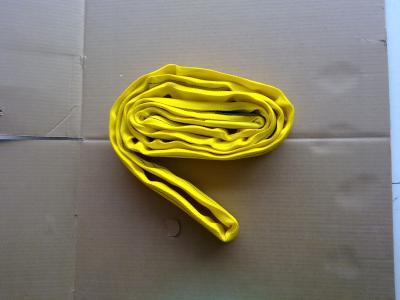 China Flexible Yellow Polyester Endless Round Sling 3000Kg For Port Loading for sale