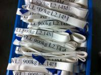 China Safety Factor 5 To 1 Endless Webbing Sling 900kg White Color OEM Available for sale