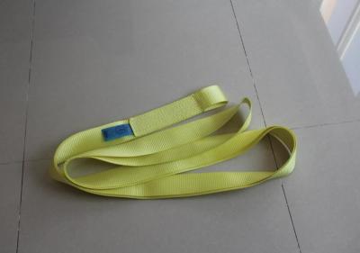 China High Tenacity Yellow One Way Lifting Slings 2500kg Working Load Rainproof for sale