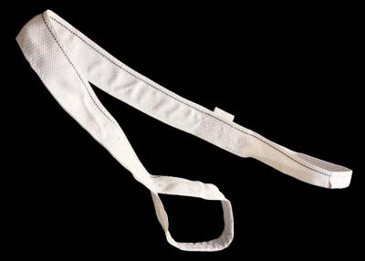 China White Color Polyester Flat Webbing Sling TSEWS1000 Double Plies Slings for sale