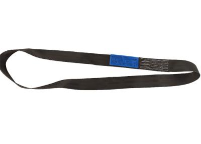 China EN1492-1 Black Flat Endness Webbing Sling Lifting Sling Webbing Strap 0.5T for sale