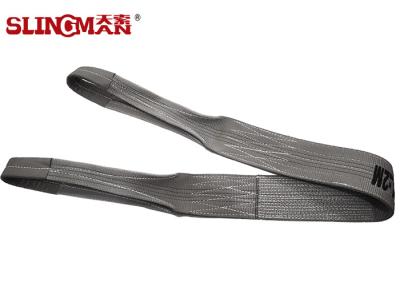 China Durable Polyester Flat Webbing Sling  Eye And Eye Webbing Sling Belt for sale