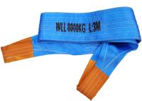 China Premium 8 Ton 3M Flat Webbing Sling | 7:1 Safety Factor | High-Tenacity Polyester Lifting Strap for Industrial Safety for sale
