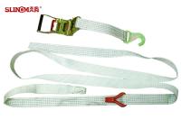 China 50MM Polyester Car Trailer Tie Down Straps LC2500 DN EN12195-2 For Boat Lashing for sale