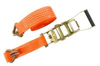 China Custom Heavy Duty Car Trailer Ratchet Tie Down Straps 5000KG Capacity for sale