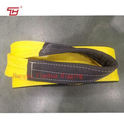 China 28mm Diameter and Blue Label Polyester Lifting Sling for Heavy Duty Lifting for sale