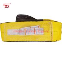 China Flat Pattern Polyester Lifting Sling Providing Lifting Capacity More Than 40 Tons and Safety Factor Levels 5 1 6 1 7 1 Engineered for Heavy Load Support for sale