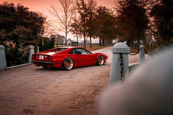 Red ferrari 3 piece wheel - brwheel