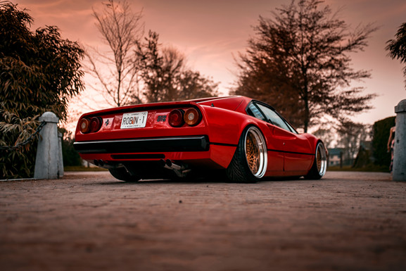 Red ferrari 3 piece wheel - brwheel