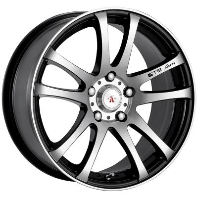 China 14 Inch Aluminum Wheels Light Weight Aftermarket Rims Black Color with Silver Face for Fiesta,Citroen Sega,Mazida MX3 for sale