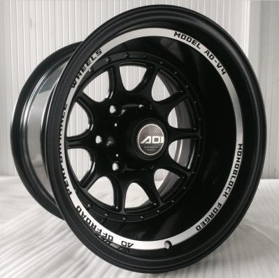 China 16 Inch Black Off Road Wheels Aftermarket 4x4 Aluminum Truck Rims Negative Offset for Trucks for sale