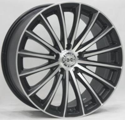 China BCZ07 Mercedes-Benz Citroën 14 inch 15 inch 16 inch Black Machine Face cast concave spokes wheels for sale