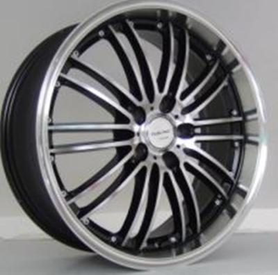 China BC20 Lancer Stella Custom Gentra 16*7J 4-5*100 114.3 deep dish casting wheels Black red for sale