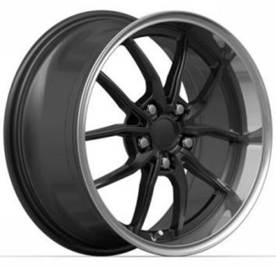 China BC30 17*8J 18*8J Black 4*100 5*105 112 114.3 deep dish cast wheels AUDI BENZ VW FORD for sale