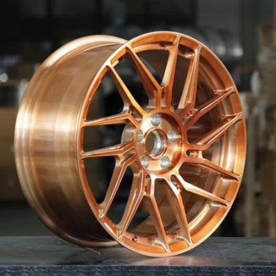 China BA53 Rose gold Forged Monoblock Rims cheap Custom Benz BMW Audi Wheel alloy for sale