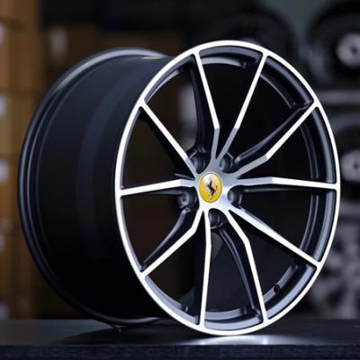 China BA60 Black Forged Monoblock Rim Custom Ferrari 458 488 812 599 F12 Wheels for sale