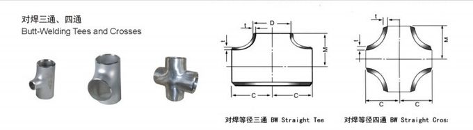 UNS NO8020 Nickel Alloy Pipe Fittings Equal Tee Seamless Oxidation Resistance 0