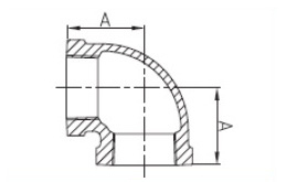 Class 150 90Degree Elbow Galvanized Malleable Iron Pipe Fittings 0