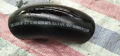 China Alloy Steel Pipe Fittings 90 LR Elbow A234 GradeWP91 3