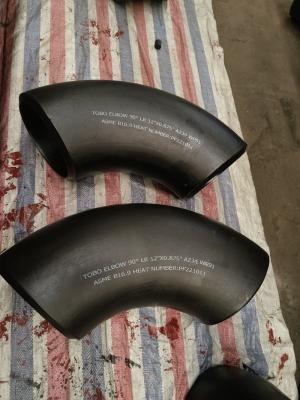 China Seamless Alloy Steel Butt Welding Elbow A234 WP11 Black UNS K11597 for sale
