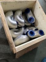 China Butt Welding Pipe Fittings Duplex Stainless Steel Elbow 180D Short Radius Bend UNS S31803 ASME B16.9 for sale