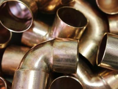 China Copper Alloy Steel Elbow Butt-Welding Fittings C71500 90 Degree Short Radius Bend for sale