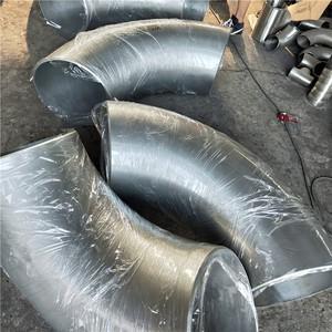 China Nickel Alloy Steel Pipe Fittings N08825 ASME B16.9 90D Elbow Short Radius Bend for sale